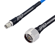 Flexible RG188 Coax Cable Double Shielded with White PTFE Jacket