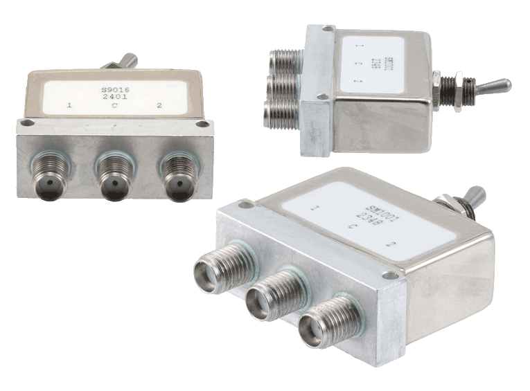 SPDT Toggle Switches with SMA Connectors