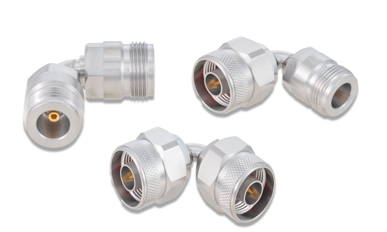 40 GHz 2.92mm, 18 GHz TNC and Type N Radius Right Angle Adapters