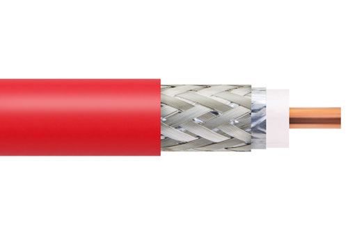 Low Loss Flexible LMR-195-LLPX Outdoor Rated Coax Cable Double Shielded with Orange PVC (FR) Jacket