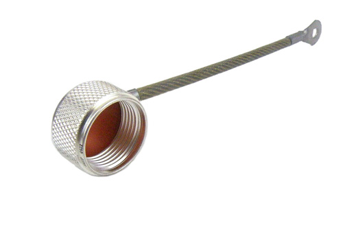 N Male Open Circuit Connector Cap with 4 Inch Chain