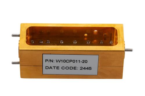WR-10 Waveguide 20 dB Broadwall Coupler, UG-387/U-Mod Round Cover ...
