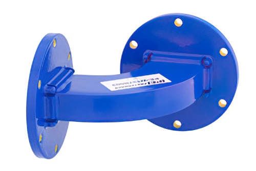 WR-137 Commercial Grade Waveguide H-Bend with UG-344/U Flange Operating ...