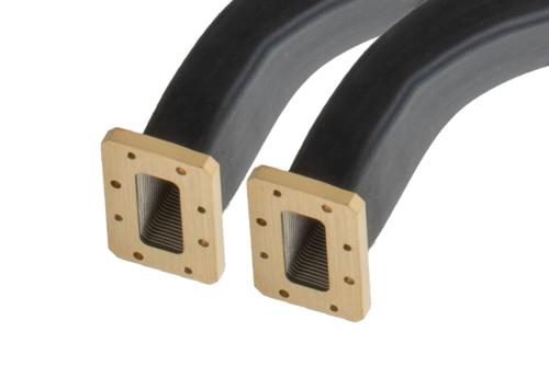 WR-137 Twistable Flexible Waveguide 24 Inch, CMR Flange Operating from 5.85 to 8.2 GHz