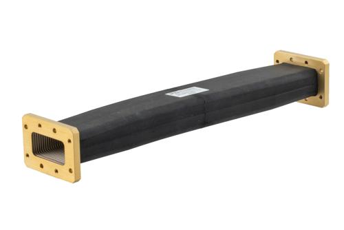 WR-159 Twistable Flexible Waveguide 12 Inch, CMR Flange Operating from 4.9 to 7.05 GHz