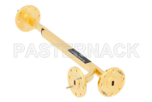 WR-19 Waveguide 20 dB Broadwall Coupler, UG-383/U Round Cover Flange, E ...