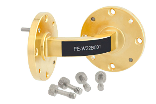 WR-22 Instrumentation Grade Waveguide E-Bend with UG-383/U Flange ...