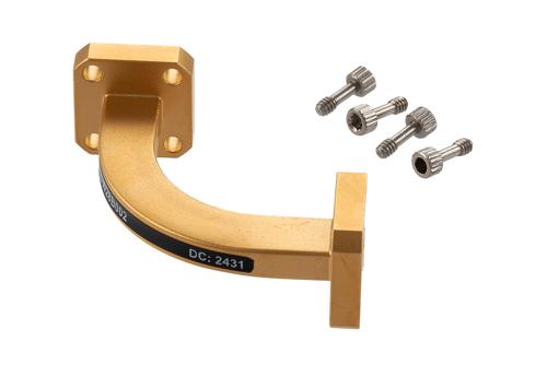WR-28 Instrumentation Grade Waveguide H-Bend with UG-599/U Flange ...