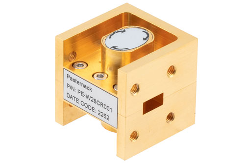 WR-28 Waveguide Circulator, 26.5 GHz to 40 GHz, 16 dB min Isolation ...
