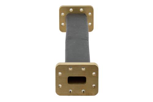 WR-90 Seamless Flexible Waveguide 12 Inch, CPRF Flange Operating from 8.2 to 12.4 GHz