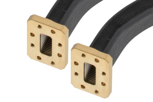 WR-90 Twistable Flexible Waveguide 12 Inch, CMR Flange Operating from 8.2 to 12.4 GHz