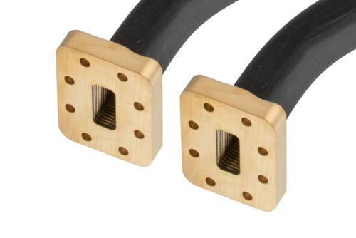 WR-90 Twistable Flexible Waveguide 12 Inch, CPRF Flange Operating from 8.2 to 12.4 GHz