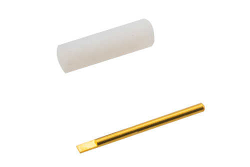 Tab pin & dielectric for 0.3mm (.012inch) field replaceable connector