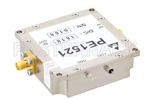 15 dBm P1dB, 2 GHz to 6 GHz, Gain Block Amplifier, 26 dB Gain, 3 dB NF, SMA