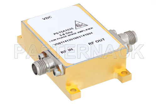 25 dBm IP3, 6 dB NF, 14 dBm P1dB, 3 GHz to 8 GHz, Low Phase Noise Amplifier 11 dB Gain, SMA