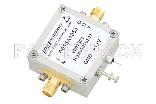22 Db Nf Low Noise Amplifier Operating From 50 Mhz To 12 Ghz With 47 Db Gain 13 Dbm P1db And Sma