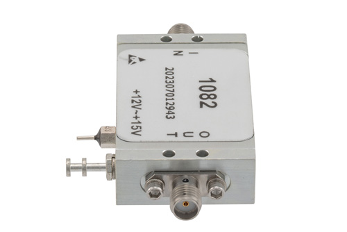1.3 dB NF Low Noise Amplifier, Operating from 10 MHz to 1 GHz with 34 dB Gain, 27 dBm P1dB and SMA