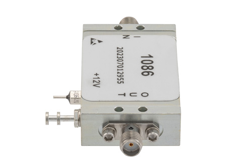 2.0 dB NF Low Noise Amplifier, Operating from 10 MHz to 6 GHz with 39 dB Gain, 23 dBm P1dB and SMA