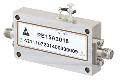 600 mW P1dB, 6 GHz to 18 GHz, Medium Power Broadband Amplifier, 30 dB Gain, 3.5 dB NF, SMA