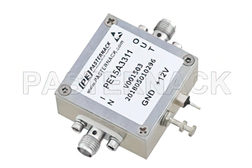 26 dBm IP3, 5 dB NF, 13 dBm P1dB, 0.1 MHz to 10 GHz, Low Noise Broadband Amplifier, 32.5 dB Gain ...