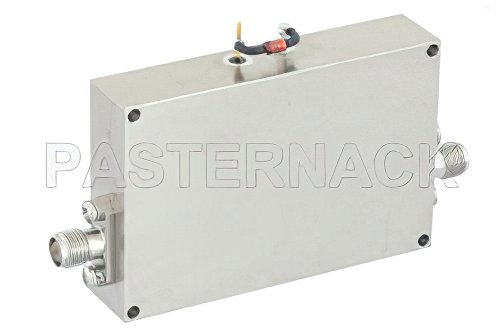 48 dB Gain, 1 Watt P1dB, 6 GHz to 12 GHz, Broadband High Gain Amplifier, 39 dBm IP3, 5 dB NF, SMA