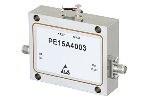 2 Watt P1dB, 2 GHz to 6 GHz, Medium Power Broadband Amplifier, 32 dB Gain, 42 dBm IP3, 5 dB NF, SMA