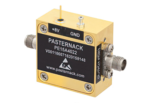 20 dBm P1dB, 26.5 GHz to 40 GHz, Medium Power Broadband Amplifier, 30 dB Gain, 6 dB NF, 2.92mm