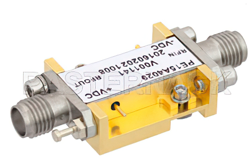 23 dBm P1dB, 10 MHz to 20 GHz, Medium Power Broadband Amplifier, 13 dB Gain, 3 dB NF, SMA