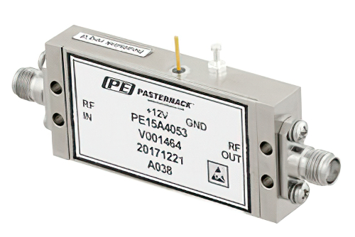 1 Watt P1dB, 500 MHz to 4 GHz, Medium Power Amplifier, SMA, 30 dB Gain, 6 dB NF