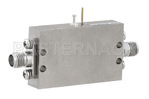 27 dBm P1dB, 8 GHz to 12.4 GHz, Medium Power Amplifier, SMA, 30 dB Gain, 6 dB NF