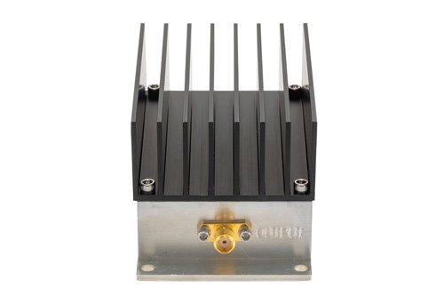 1 Watt P1dB, 30 MHz to 2200 MHz, Medium Power GaAs Amplifier with Heatsink, 31 dB Gain, 43 dBm ...