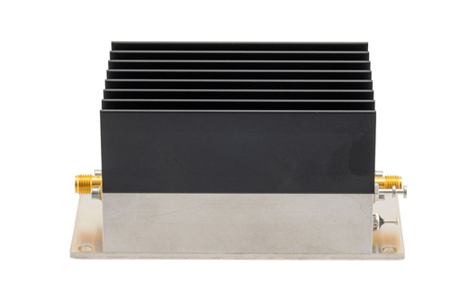 1.5 Watt P1dB, 3.2 GHz to 4 GHz, Medium Power GaAs Amplifier with Heatsink, 35 dB Gain, 42 dBm ...