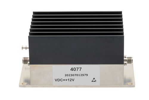1 Watt P3dB, 5 GHz to 6 GHz, Medium Power GaAs Amplifier with Heatsink, 31 dB Gain, 42 dBm IP3 ...