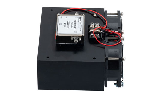 5 Watt P1dB, 2 GHz to 6 GHz, High Power Amplifier with Heatsink, SMA, 40 dB Gain, 44 dBm IP3