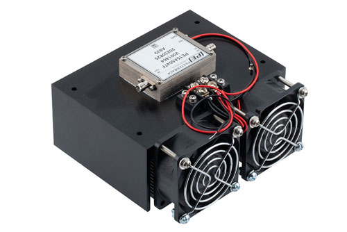 5 Watt P1dB, 2 GHz to 6 GHz, High Power Amplifier with Heatsink, SMA, 40 dB Gain, 44 dBm IP3