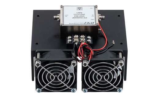 5 Watt P1dB, 6 GHz to 18 GHz, High Power Amplifier with Heatsink, SMA, 41 dB Gain, 44 dBm IP3