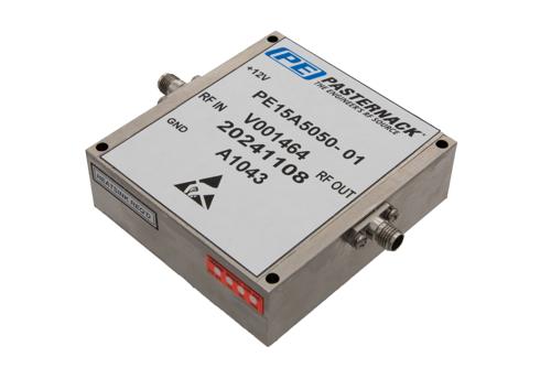 40 dB Gain, 10 Watt P1dB, 6 GHz to 18 GHz, High Power Amplifier, SMA, 46 dBm IP3