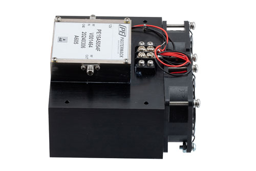 2 Watt P1dB, 18 GHz to 26.5 GHz, Medium Power Amplifier with Heatsink, SMA Input, 2.92mm Output ...