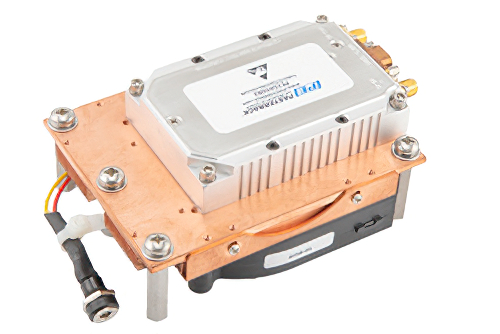 18 Watt GaN Power Amplifier with Integrated Heatsink and Cooling fan ...