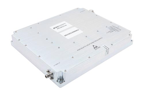 53 dB Gain, 200 Watt Psat, 20 MHz to 520 MHz, High Power LDMOS Amplifier, Class AB, Type N Output