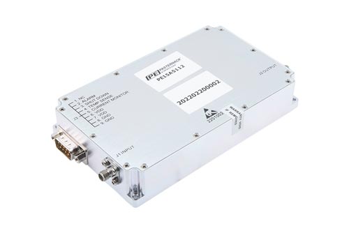44 dB Gain, 20 Watt Psat, 0.5 GHz to 2.7 GHz, High Power GaN Amplifier, Class AB, SMA