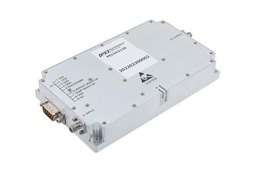 40 dB Gain, 10 Watt Psat, 2 GHz to 6 GHz, High Power GaN Amplifier, Class AB, SMA