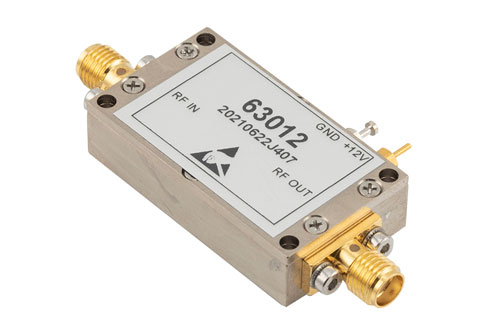 Broadband Low Noise Amplifier, 1 KHz to 1000 MHz, 40 dB Gain, 1 dB Noise Figure, +12V, SMA