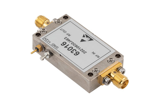 Input Protected Low Noise Amplifier, 20 MHz to 3000 MHz, 1 Watt RF Input Power, 25 dB Gain, 1.7 ...