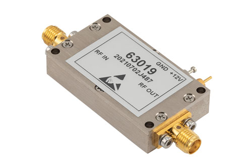 Input Protected Low Noise Amplifier 2 Ghz To 6 Ghz 1 Watt Rf Input Power 40 Db Gain 12 Db