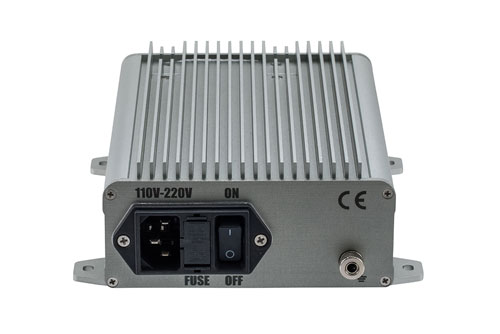 36 dB Gain, 21 dBm P1dB, 0.01 GHz to 3 GHz, Broadband AC Low Noise Amplifier, Bench-Top, 110 ...