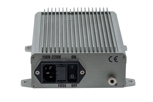 62 dB Gain, 17 dBm P1dB, 0.01 GHz to 3.5 GHz, Broadband AC Low Noise Amplifier, Bench-Top, 110 ...