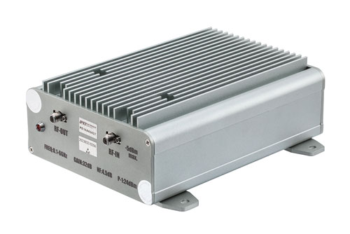 30 dB Gain, 25 dBm P1dB, 0.1 GHz to 6 GHz, Broadband AC Low Noise Amplifier, Bench-Top, 110 ...