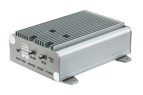 42 dB Gain, 16 dBm P1dB, 0.1 GHz to 18 GHz, Broadband AC Low Noise Amplifier, Bench-Top, 110 ...