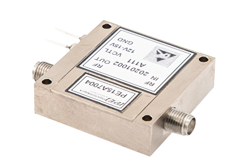 40 Db Variable Gain Amplifier 15 Dbm P1db 2 Ghz To 8 Ghz 20 Db Gain Control 3 5 Db Nf Sma